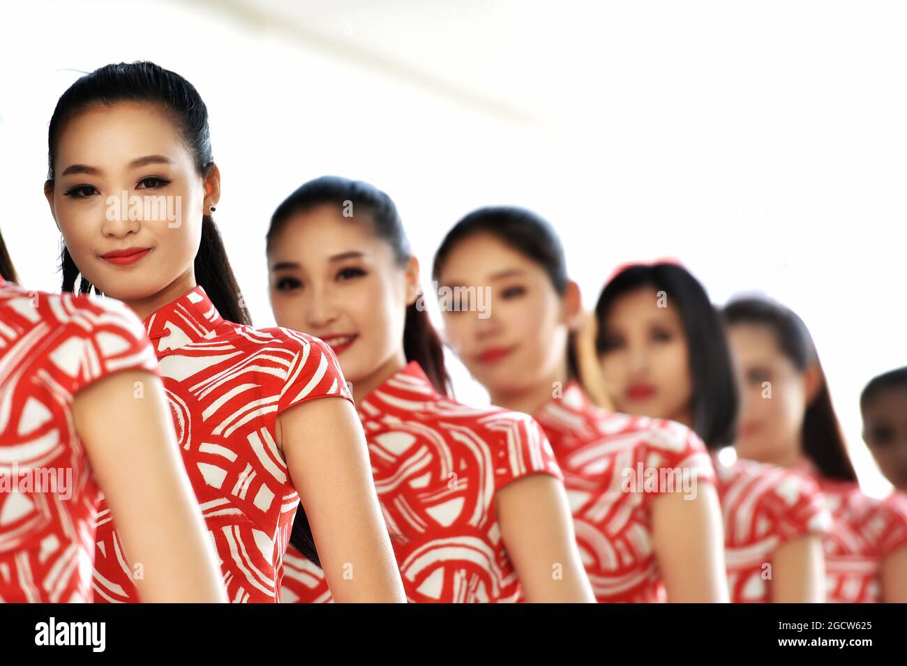 Grid girls. Chinese Grand Prix, Saturday 111th April 2015. Shanghai ...