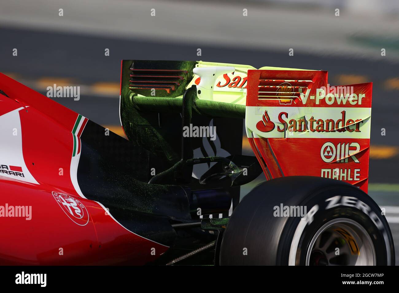 Raffaele Marciello (ITA) Ferrari SF15-T Test Driver with flow-vis paint ...