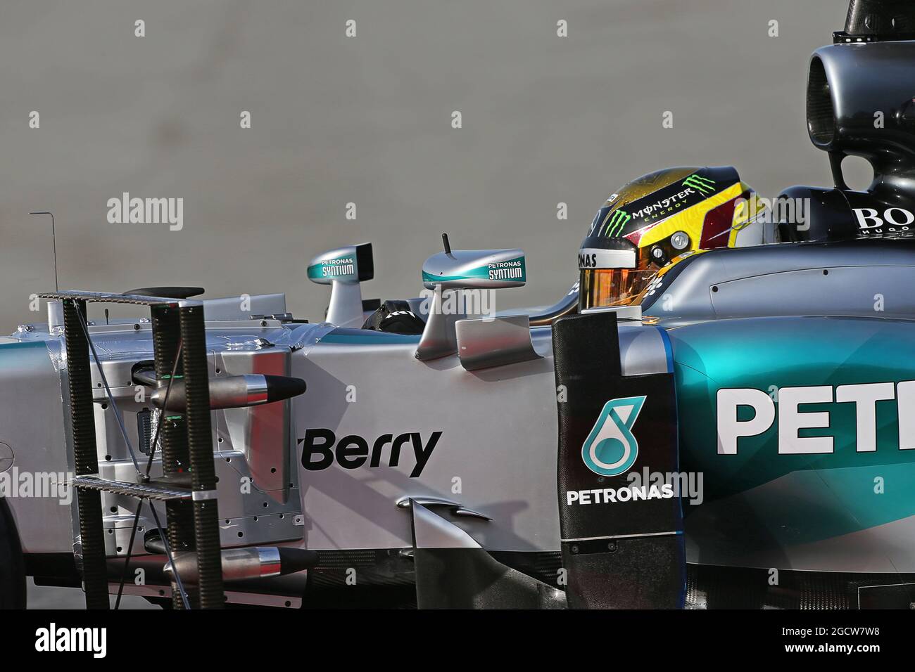 Mercedes amg f1 w06 reserve driver running sensor equipment hi-res ...