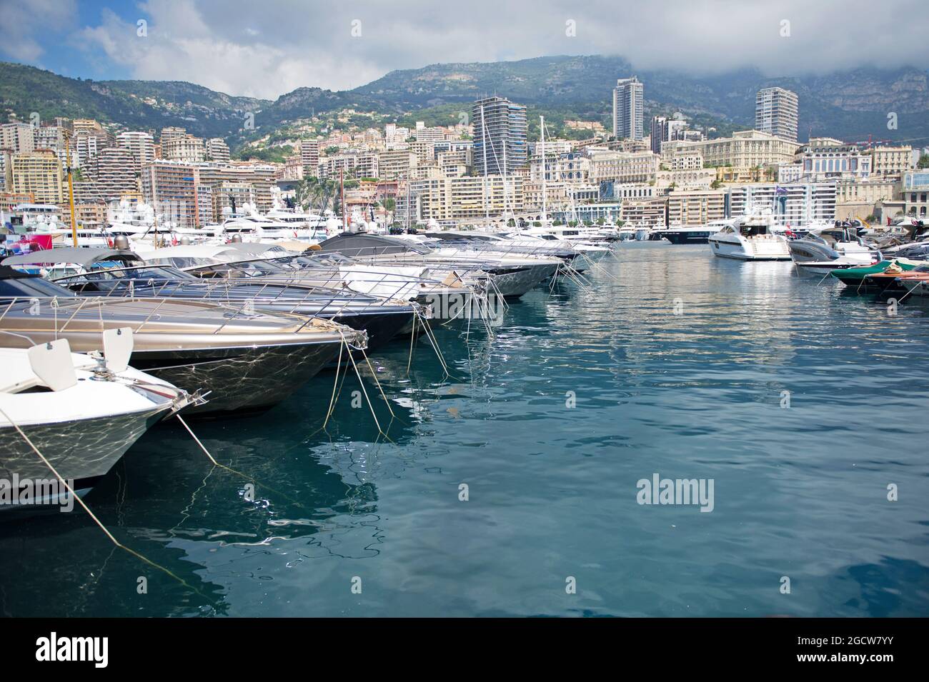 Boats in the scenic Monaco Harbour. Monaco Grand Prix, Wednesday 20th ...