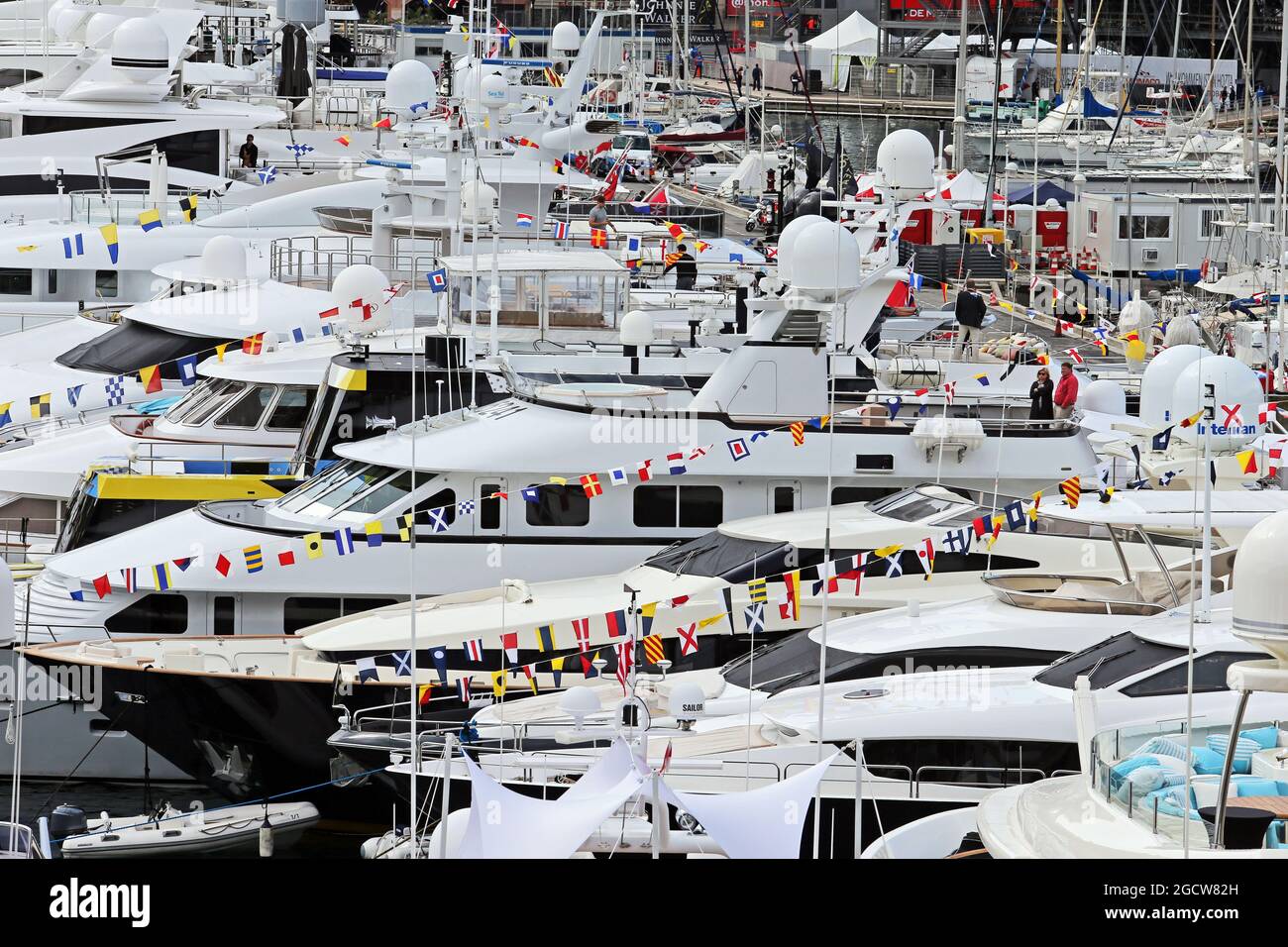 Boats in the scenic Monaco Harbour. Monaco Grand Prix, Thursday 21st ...