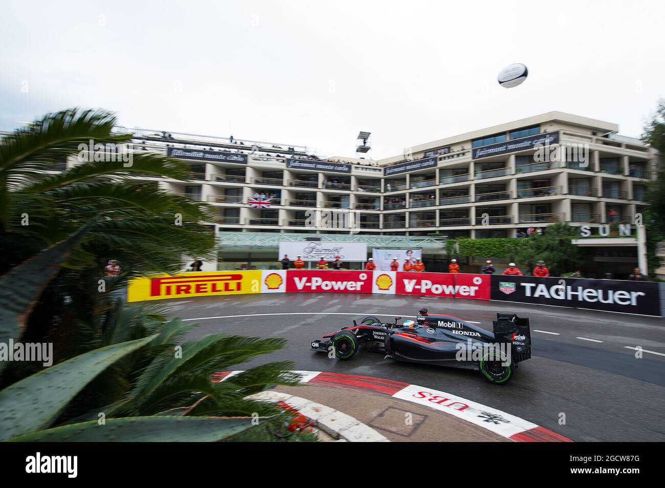 Fernando Alonso (ESP) McLaren MP4-30. Monaco Grand Prix, Thursday 21st ...