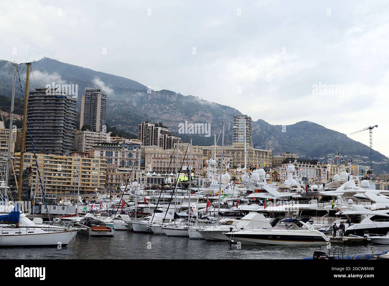 Boats in the scenic Monaco Harbour. Monaco Grand Prix, Saturday 23rd ...
