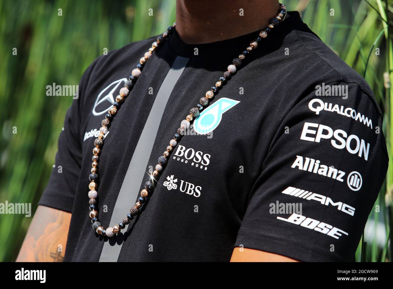 Mercedes amg f1 necklace hi-res stock photography and images - Alamy