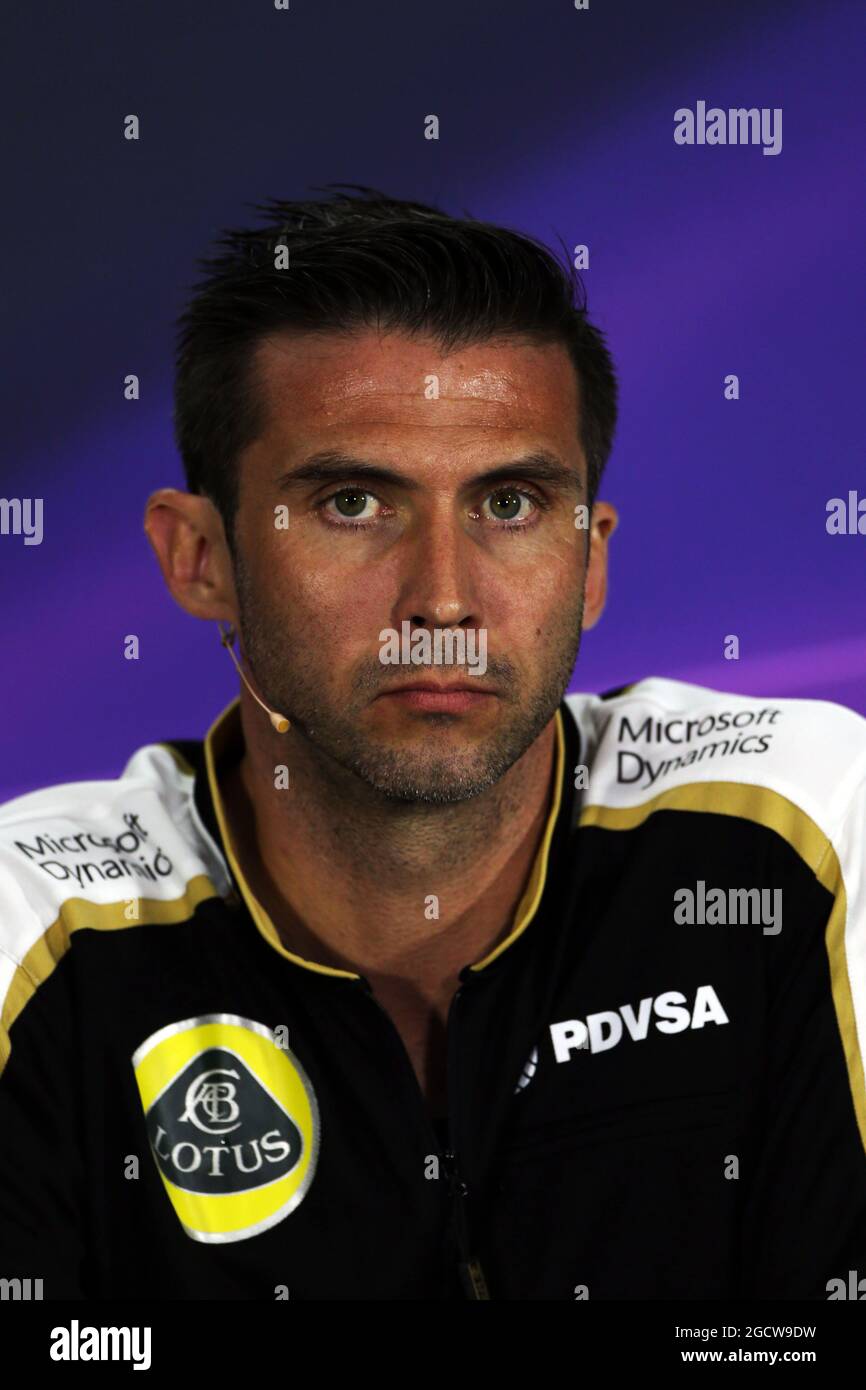 Matthew Carter (GBR) Lotus F1 Team CEO in the FIA Press Conference ...