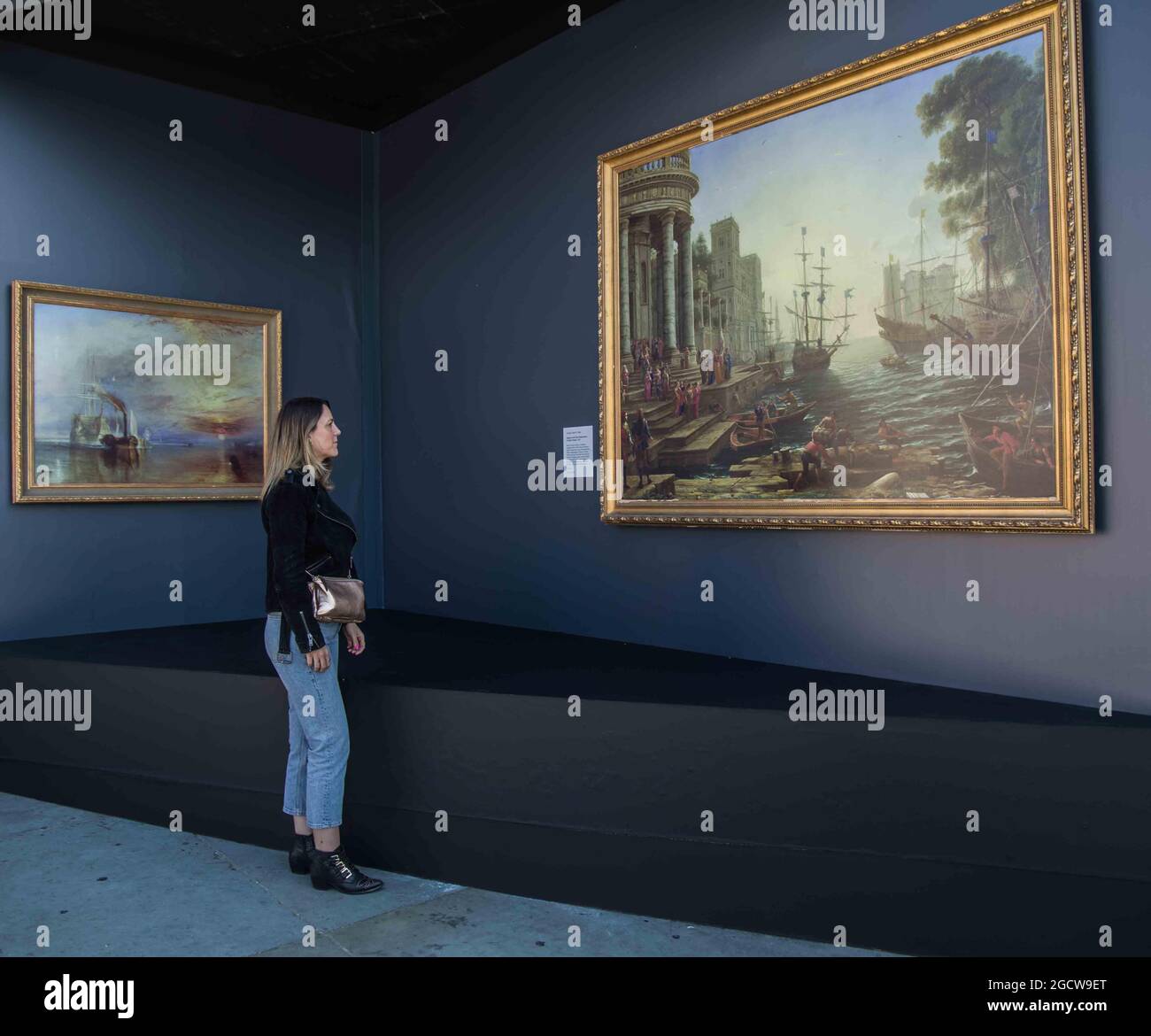 London UK 10 August 2021 The National Gallery stages outdoor gallery in ...