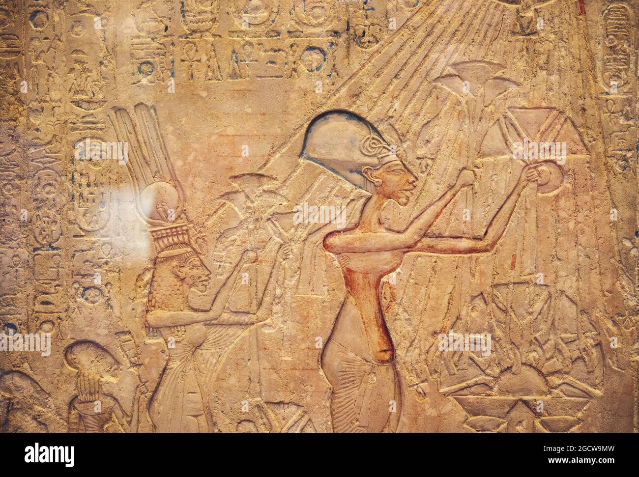 Ancient Egyptian artifact in a museum in Egypt Stock Photo - Alamy