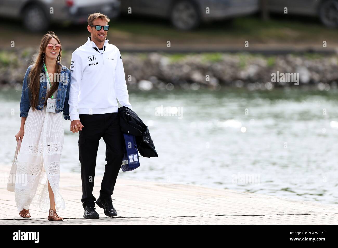 Mclaren his wife jessica button hi-res stock photography and images - Alamy