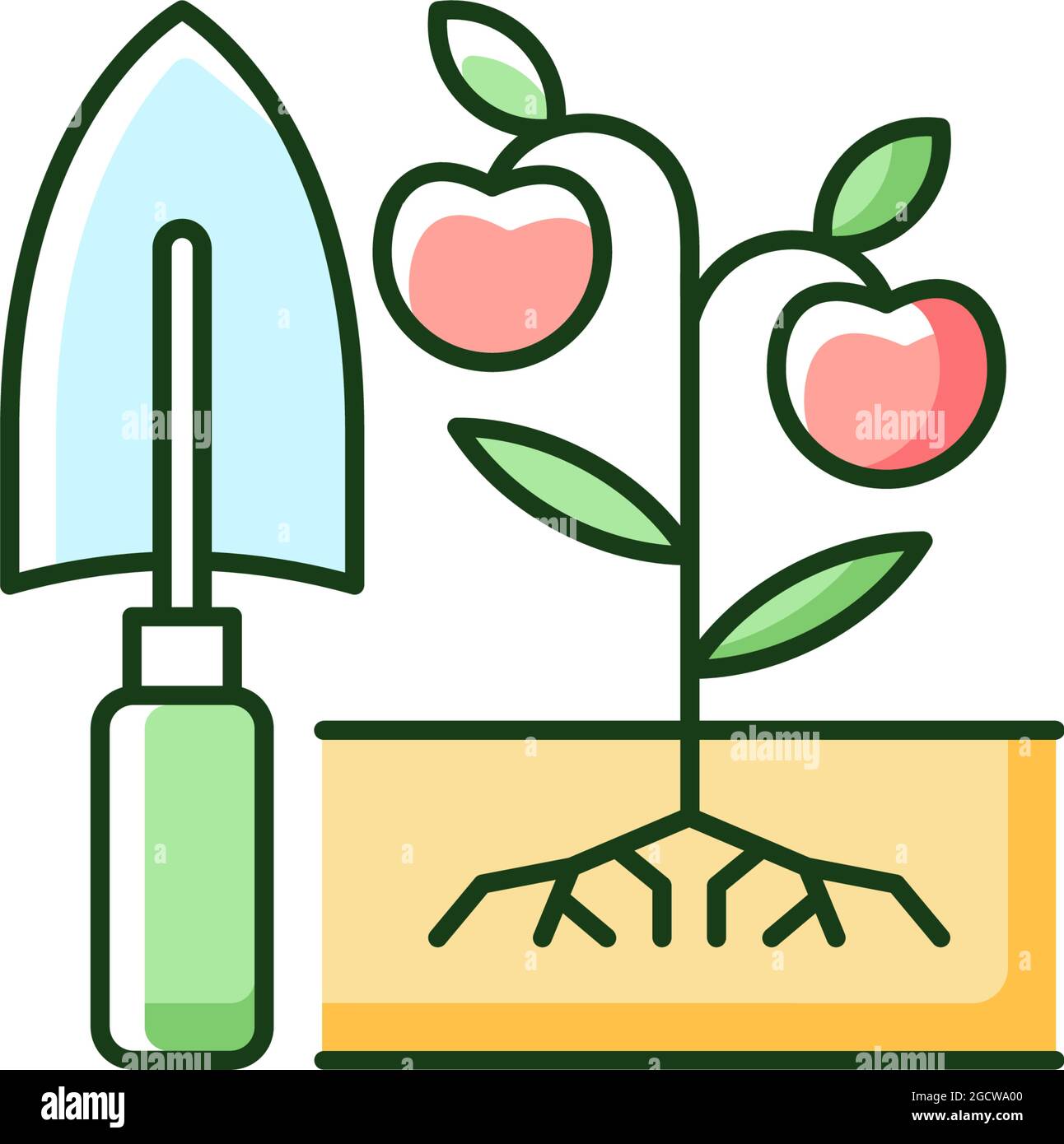 Cultivation RGB color icon Stock Vector Image & Art - Alamy