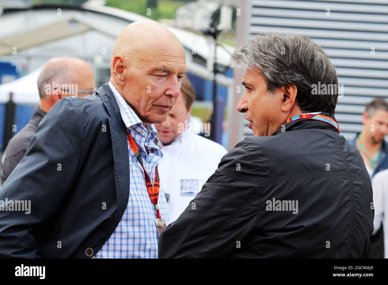 (L to R): Peter Brabeck-Letmathe (AUT) Formula One Chairman with ...