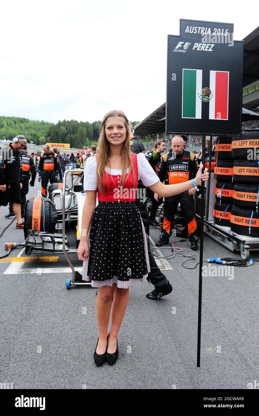 Grid girl for sergio perez hi-res stock photography and images - Alamy