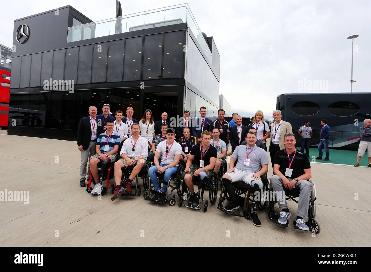 Paddock guests. British Grand Prix, Sunday 5th July 2015. Silverstone ...