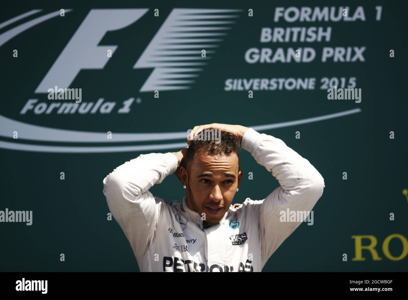 Race winner Lewis Hamilton (GBR) Mercedes AMG F1 celebrates on the ...
