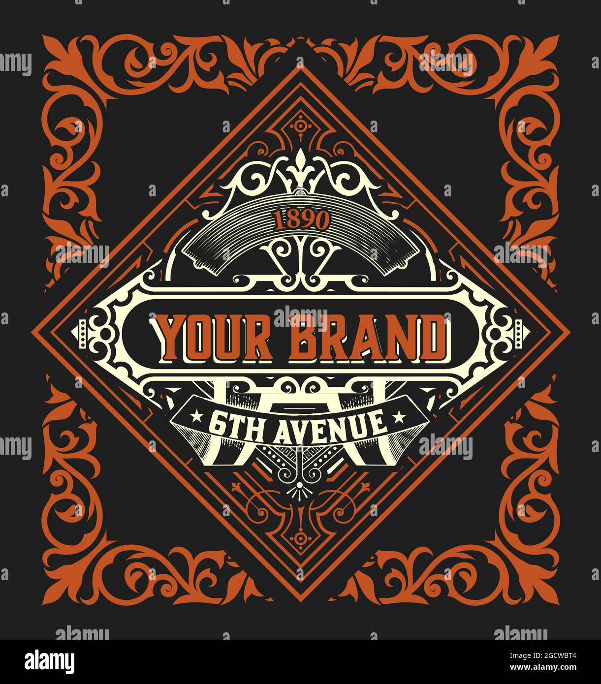 Western card with vintage style Stock Vector Image & Art - Alamy