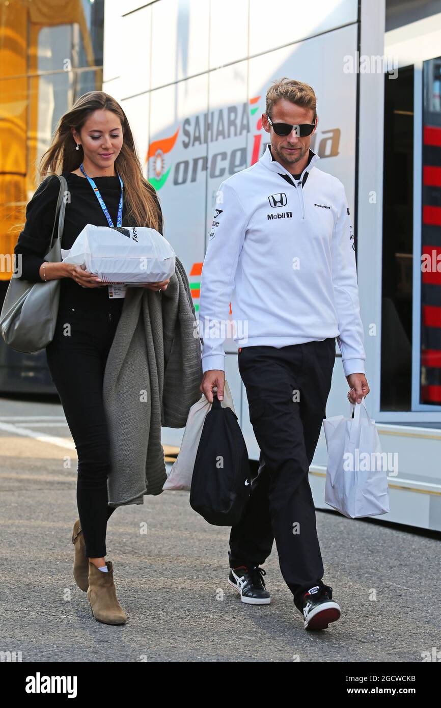 Mclaren his wife jessica button hi-res stock photography and images - Alamy