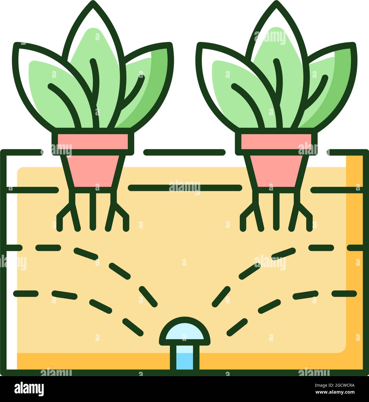 Aeroponics RGB color icon Stock Vector Image & Art - Alamy