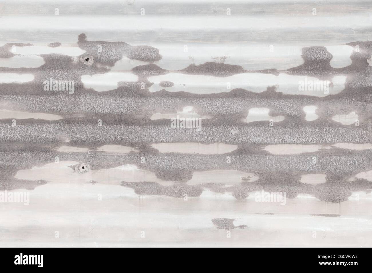 White galvanized sheet metal texture. Corrugated steel copyspace ...