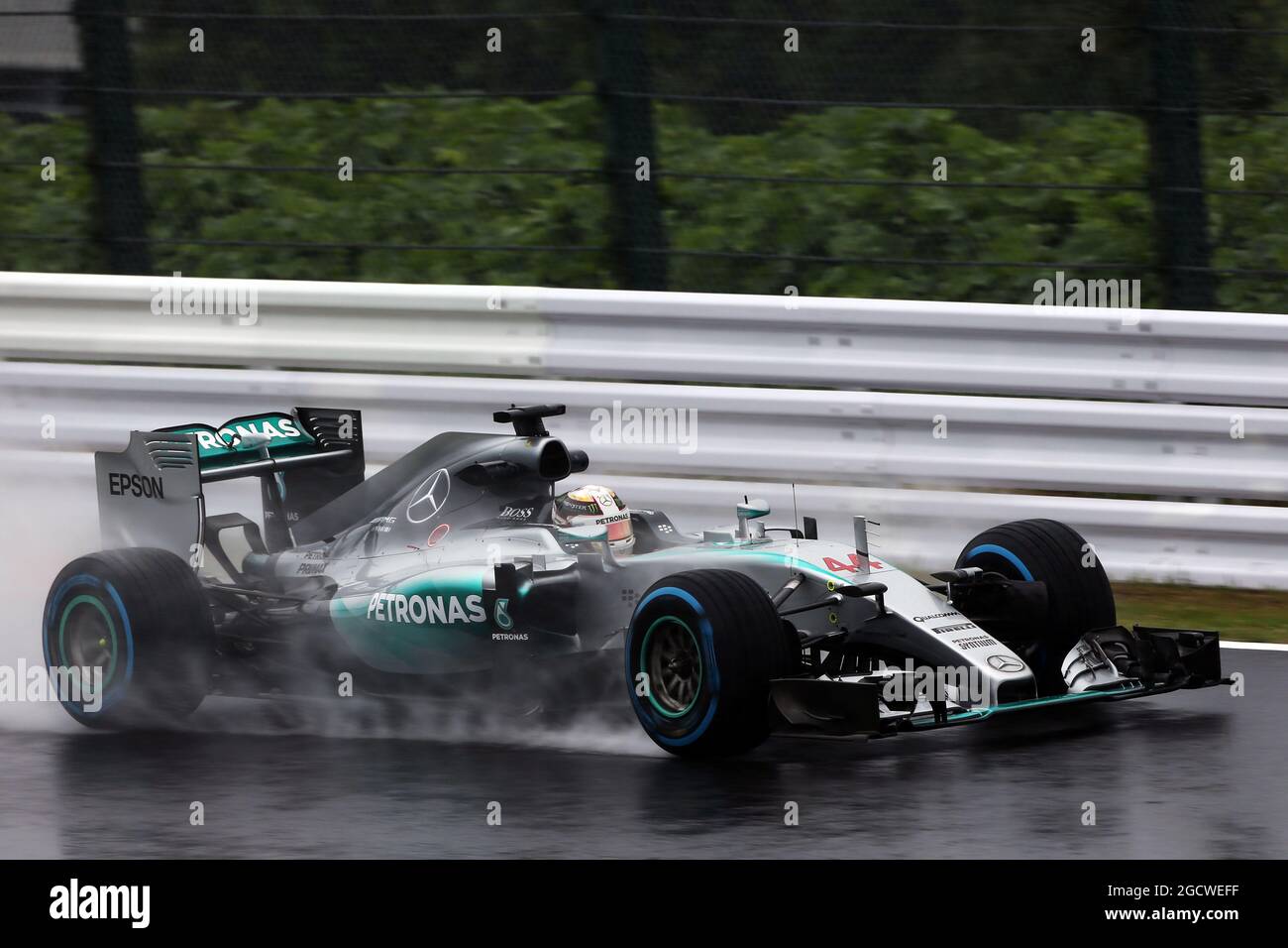 Mercedes amg f1 w06 of lewis hamilton hi-res stock photography and ...