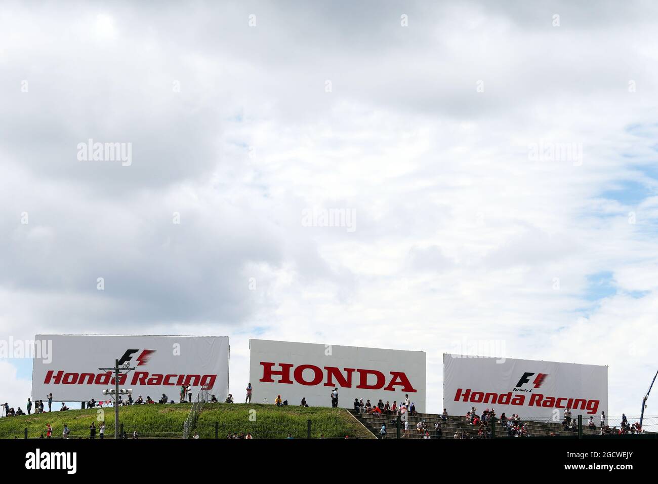 Honda racing hoardings hi-res stock photography and images - Alamy
