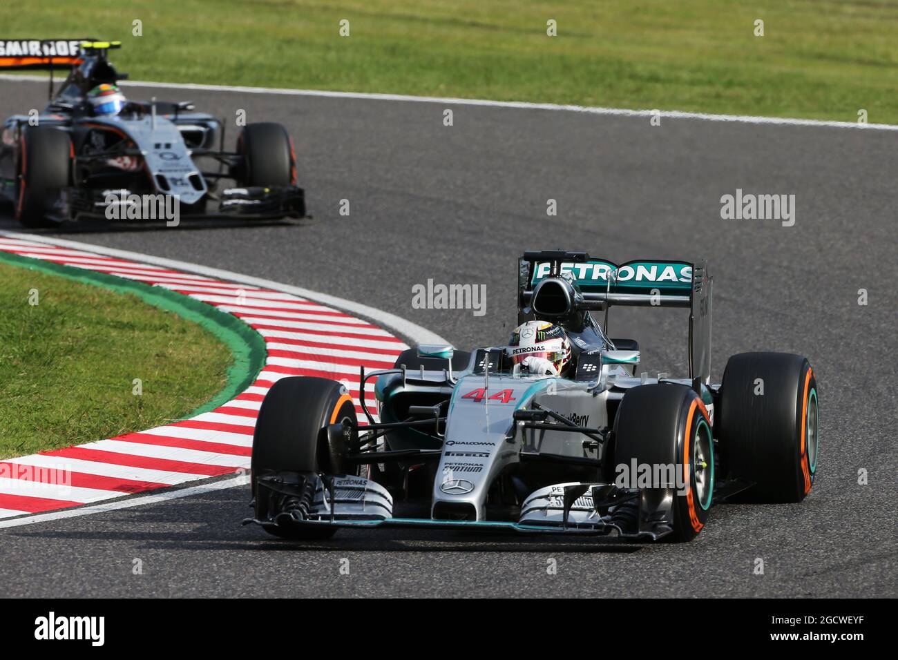 Lewis Hamilton (GBR) Mercedes AMG F1 W06. Japanese Grand Prix, Sunday ...