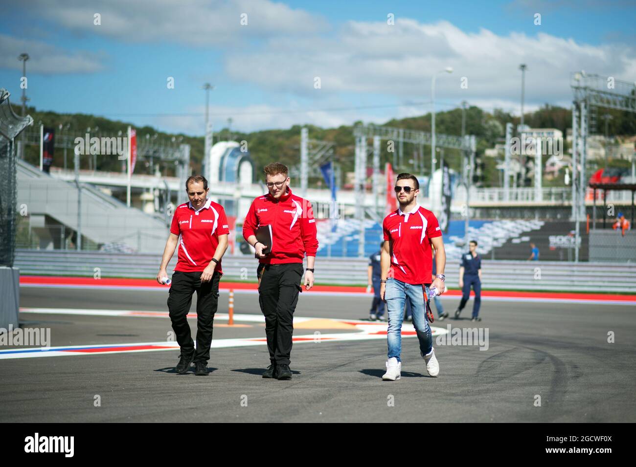 Manor marussia f1 team walks circuit hi-res stock photography and ...