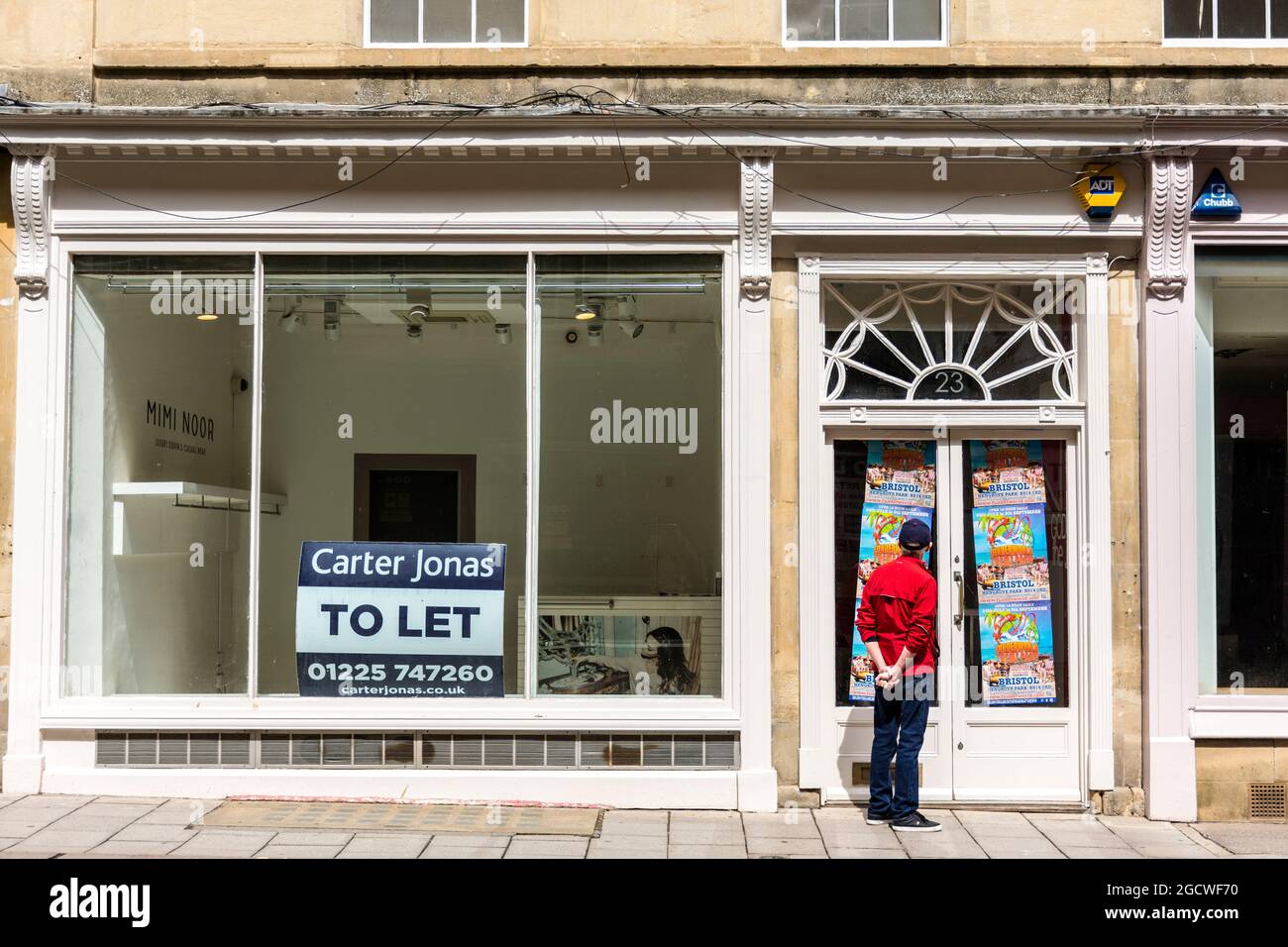 New Bond Street, Bath Spa, Somerset, England, UK. Retail unit or shop ...