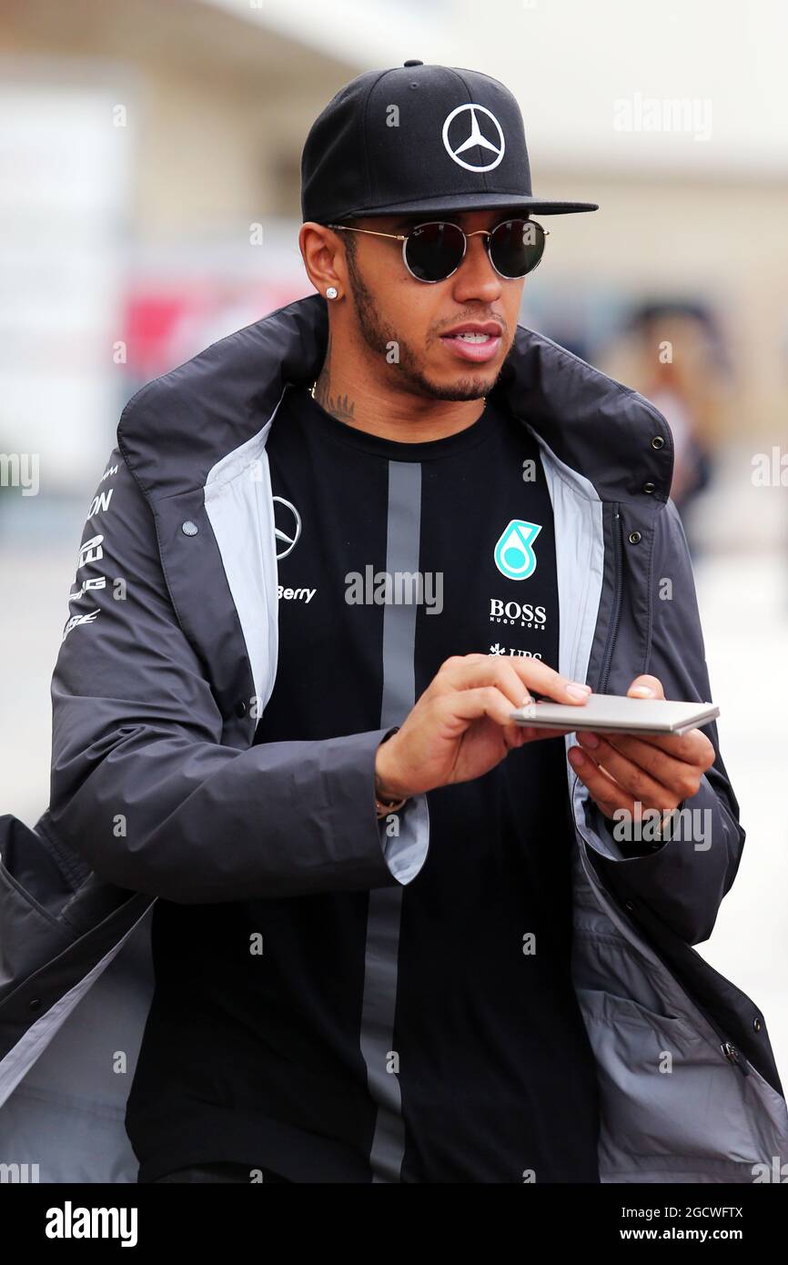 Hamilton f1 austin 2015 hi-res stock photography and images - Alamy