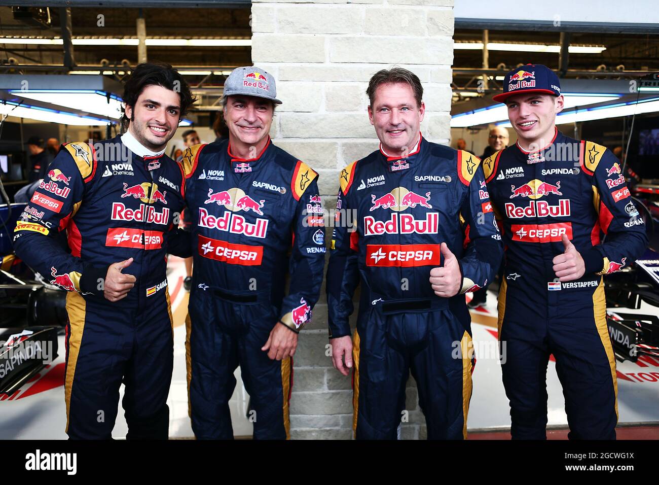 Scuderia toro rosso his father carlos sainz hi-res stock photography ...