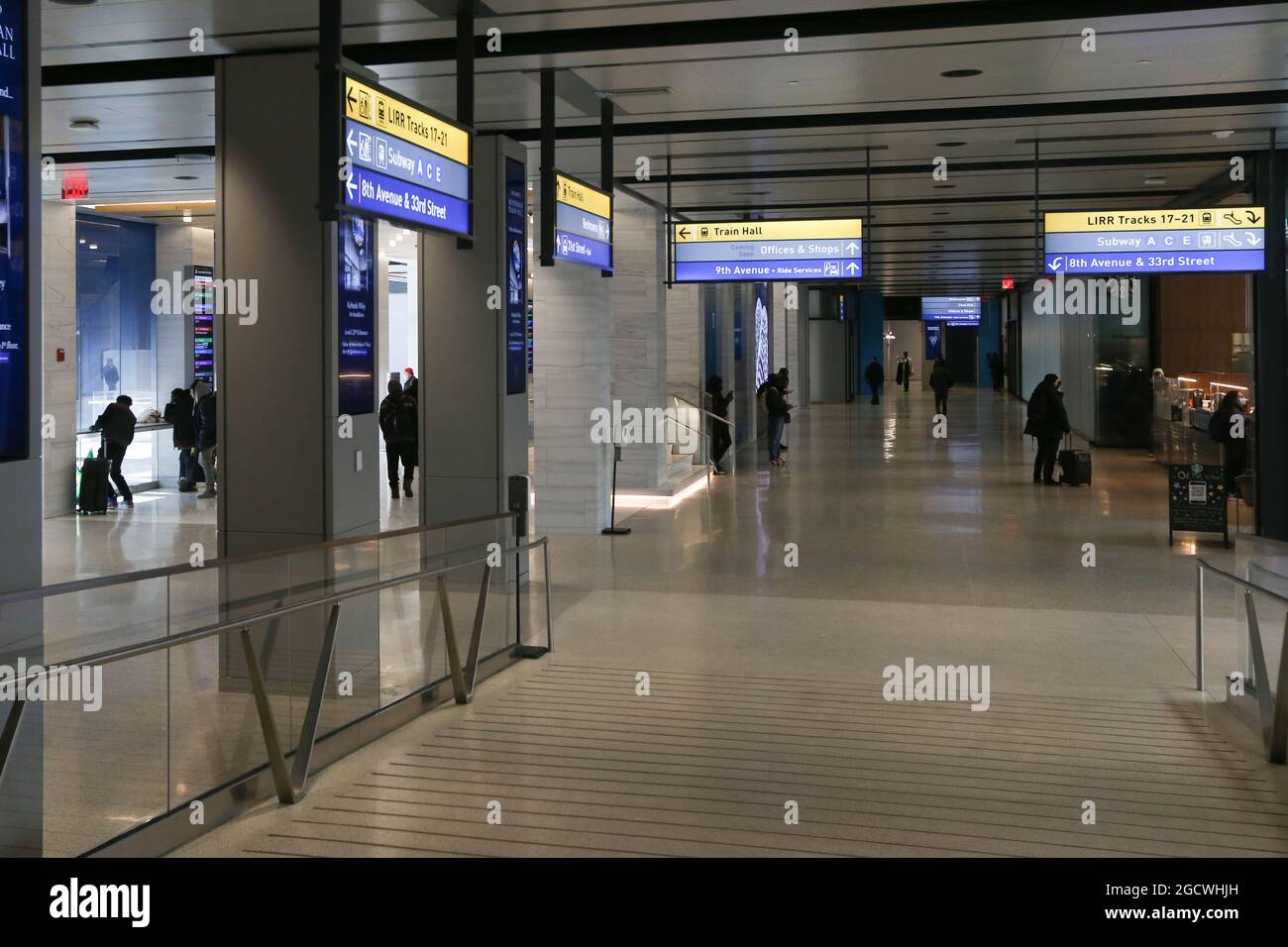 USA, New York City Inside Moynihan Train Hall, inside the James A ...