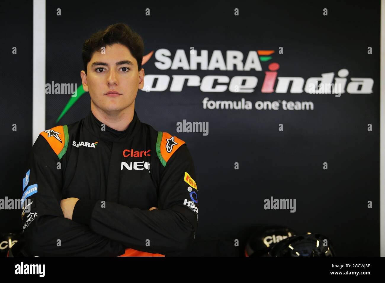 Sahara force india f1 team alfonso celis jr hi-res stock photography ...