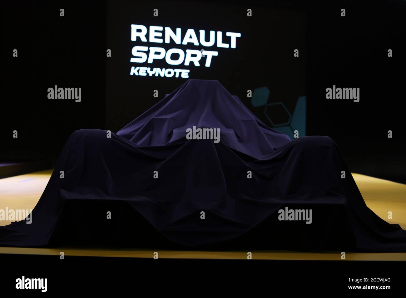 The unveiling of the Renault Sport Formula One Team car livery. Renault ...
