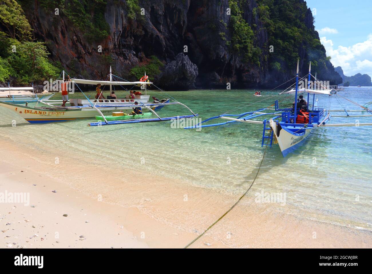 PALAWAN, PHILIPPINES - DECEMBER 1, 2017: People visit Shimizu Island on ...