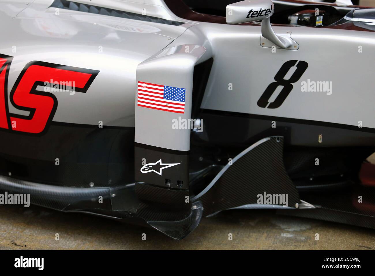 Haas vf 16 sidepod detail hi-res stock photography and images - Alamy