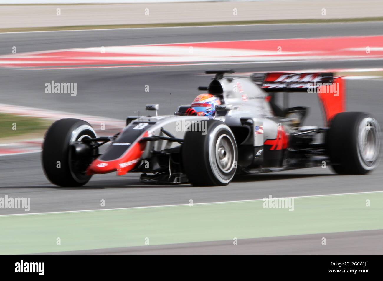 Haas f1 team vf 16 front wing missing hi-res stock photography and ...