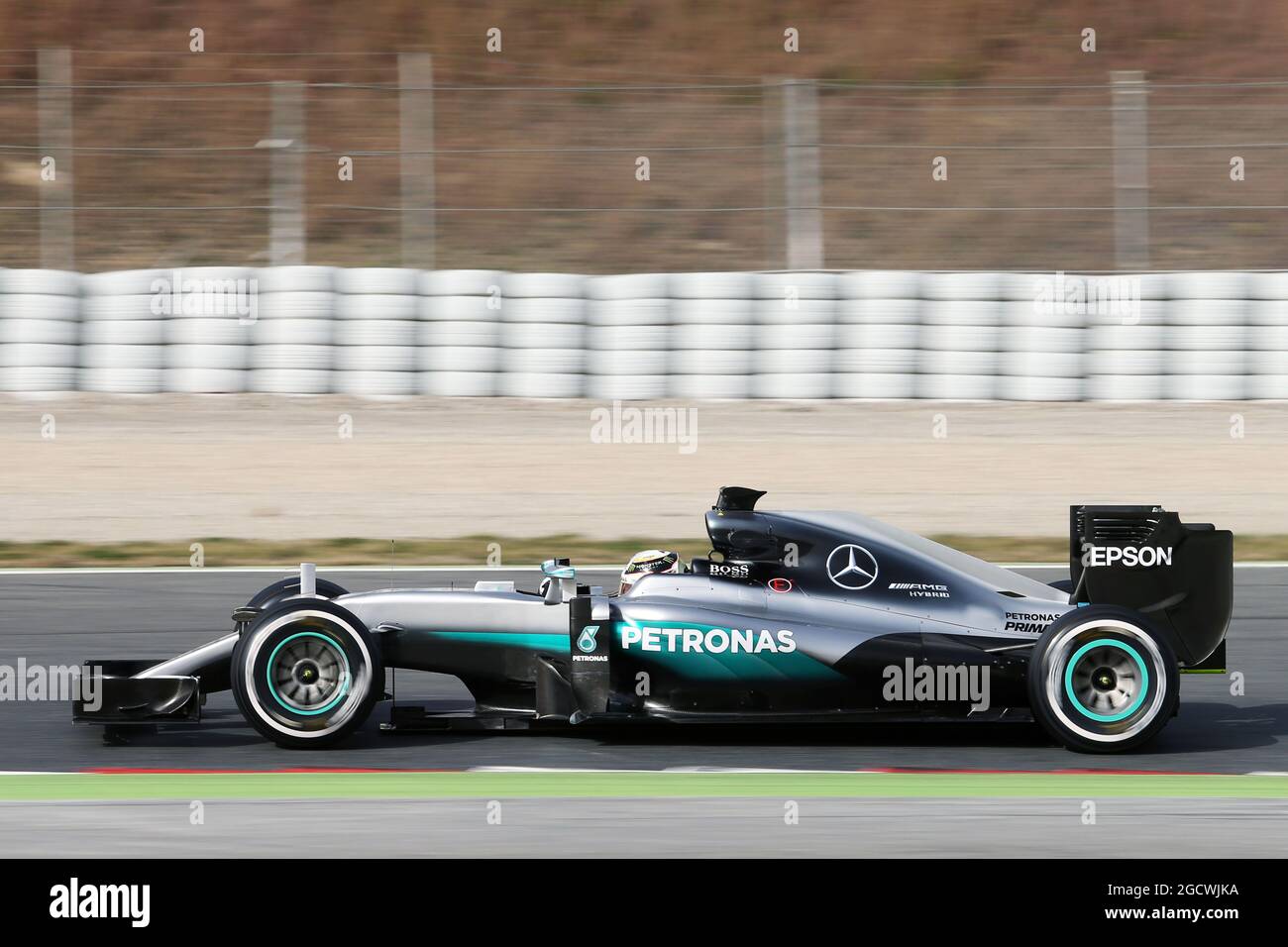 Lewis Hamilton (GBR) Mercedes AMG F1 W07 Hybrid. Formula One Testing ...