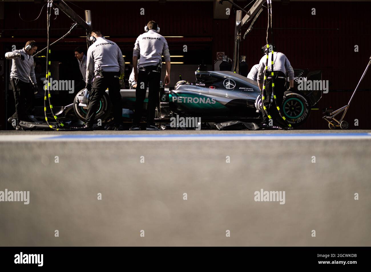 Lewis Hamilton (GBR) Mercedes AMG F1 W07 Hybrid. Formula One Testing ...