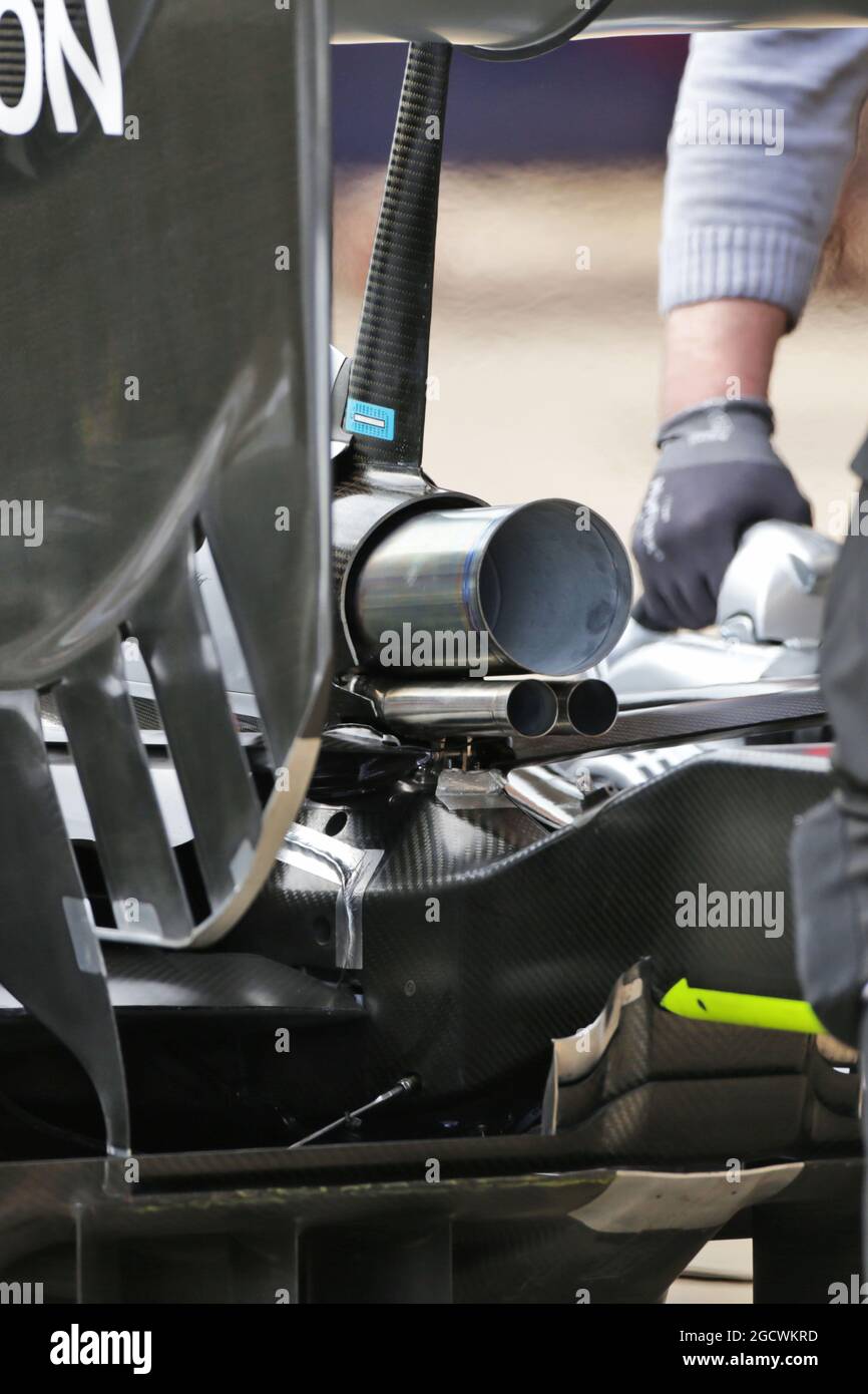 Mercedes amg f1 w07 hybrid exhaust detail hi-res stock photography and ...