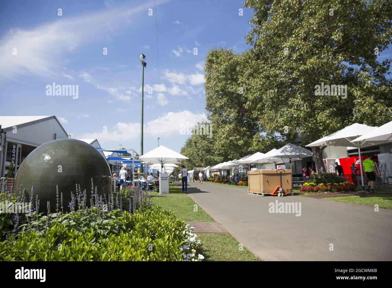 The paddock. Australian Grand Prix, Wednesday 16th March 2016. Albert ...