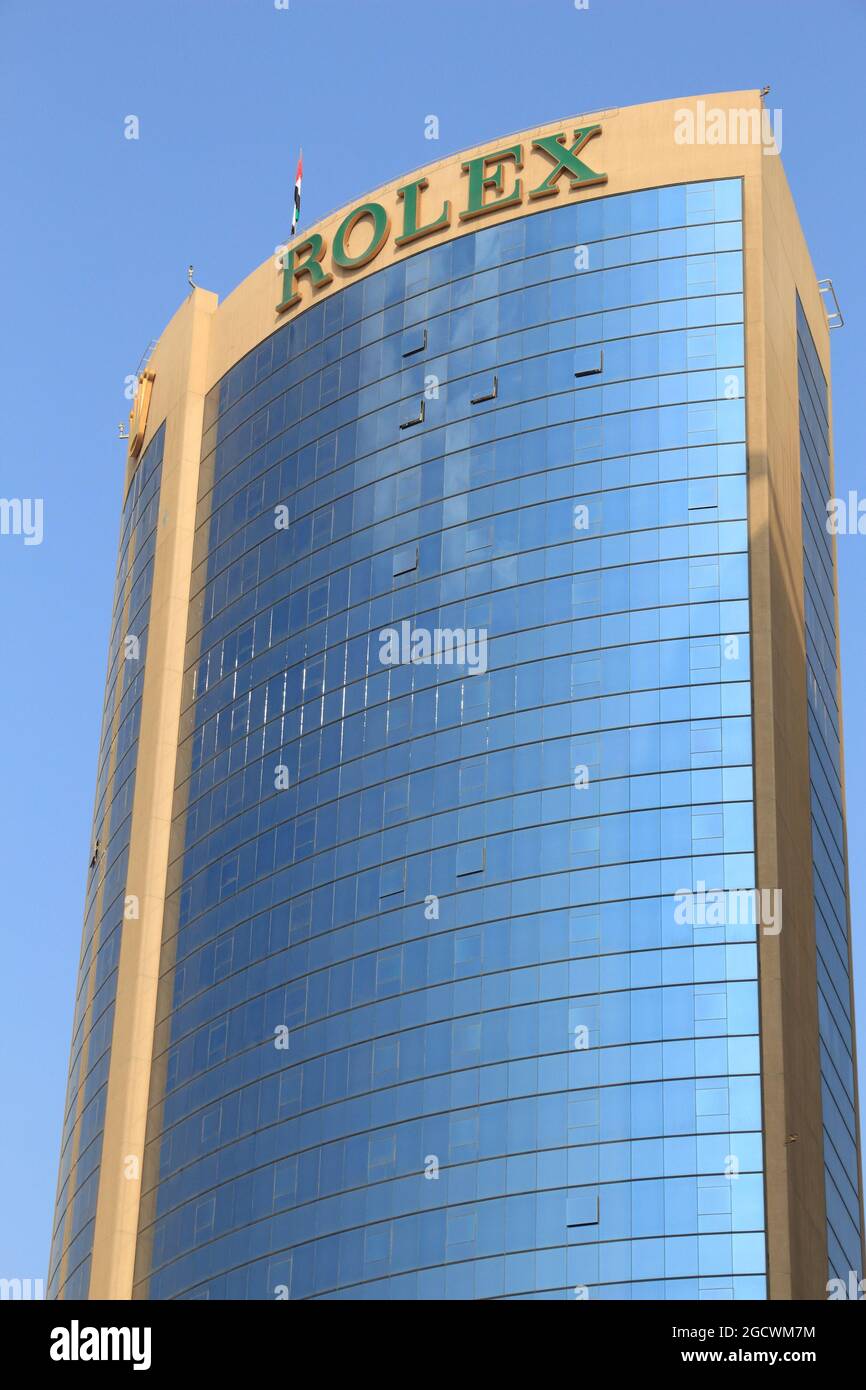 DUBAI, UAE - DECEMBER 9, 2017: One of Deira Twin Towers office ...