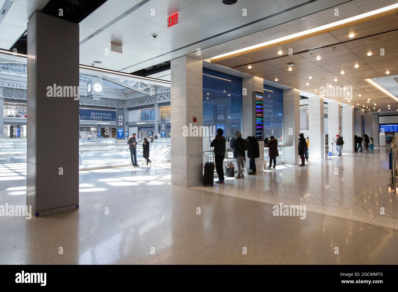 USA, New York City Inside Moynihan Train Hall, inside the James A ...