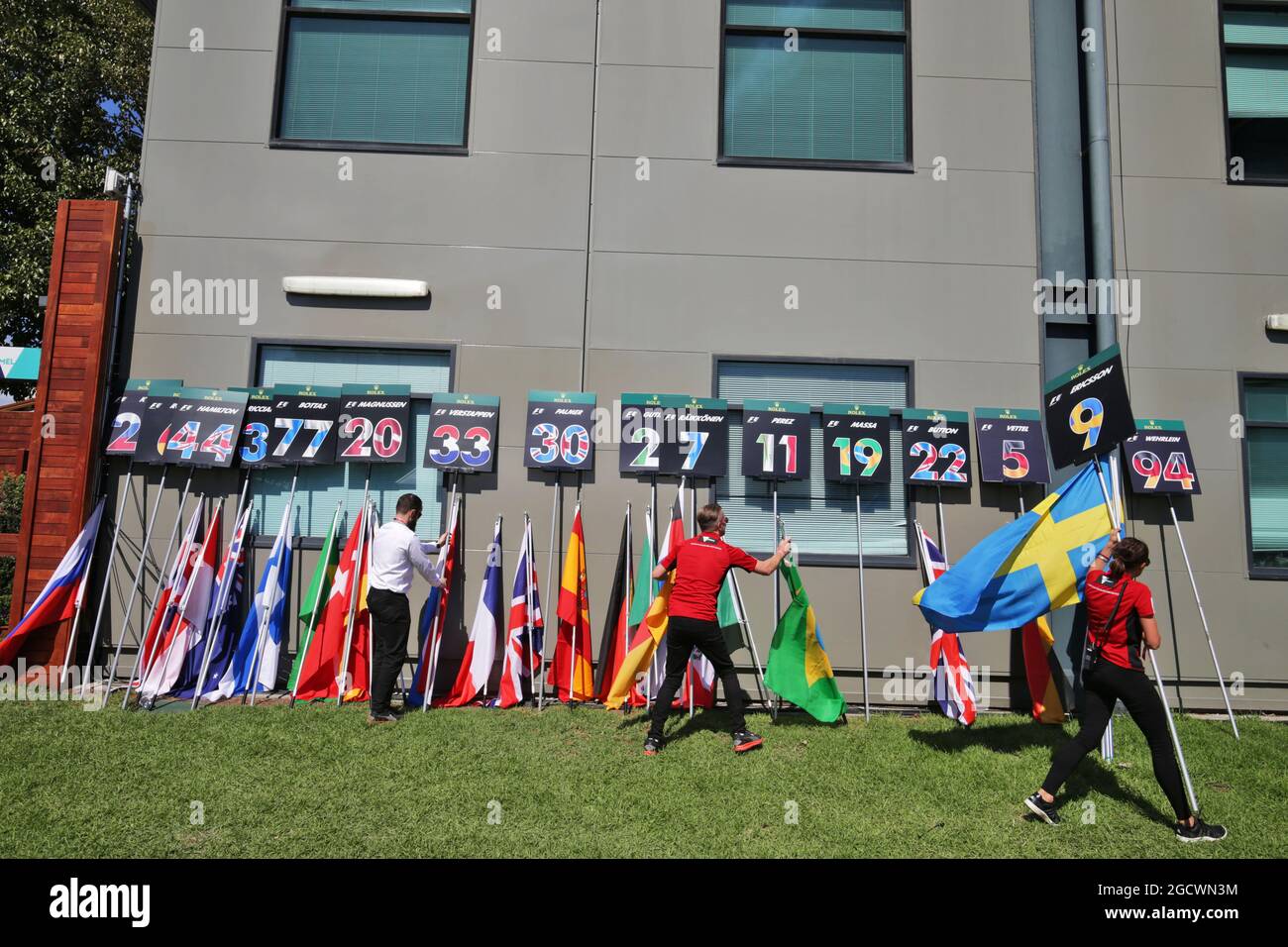 Grid boards flags hi-res stock photography and images - Alamy