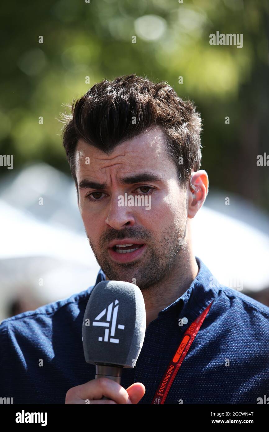 Steve Jones (GBR) Channel 4 F1 Presenter. Australian Grand Prix, Sunday ...