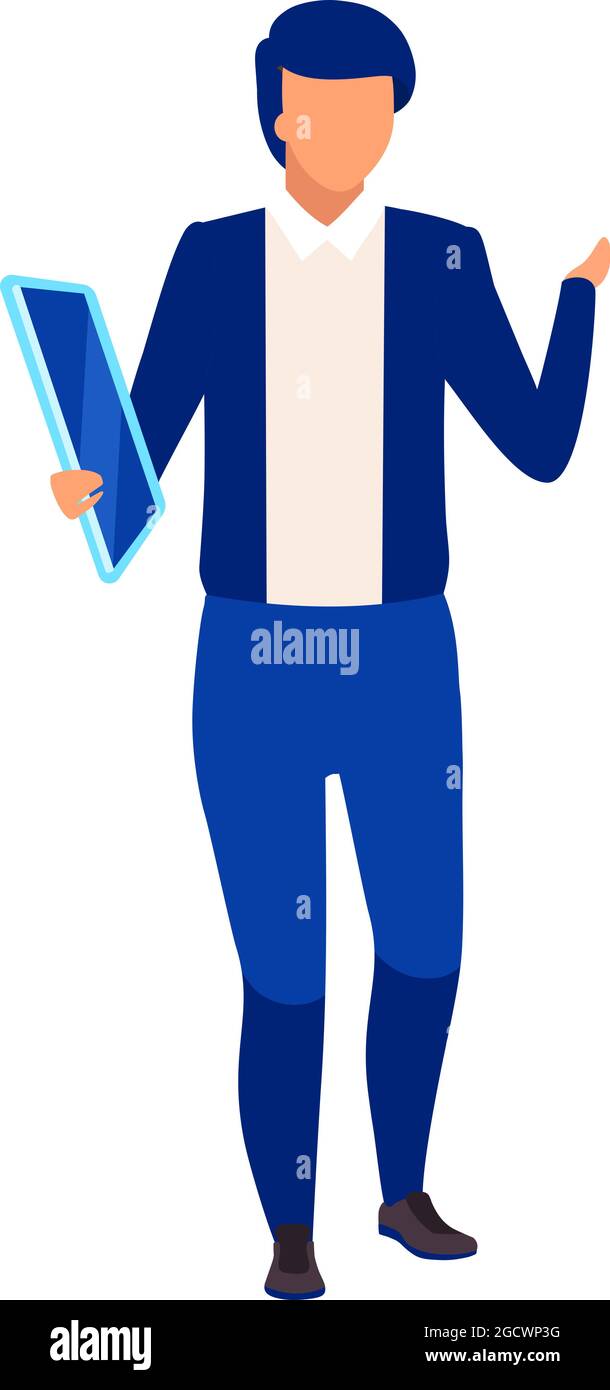 Tv presenter flat design Cut Out Stock Images & Pictures - Alamy