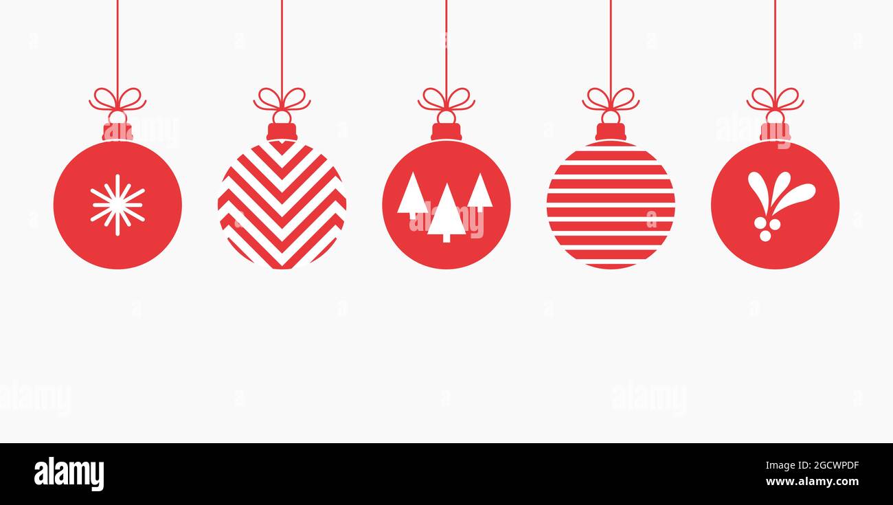 Christmas ornaments baubles. Vector illustration Stock Vector Image ...