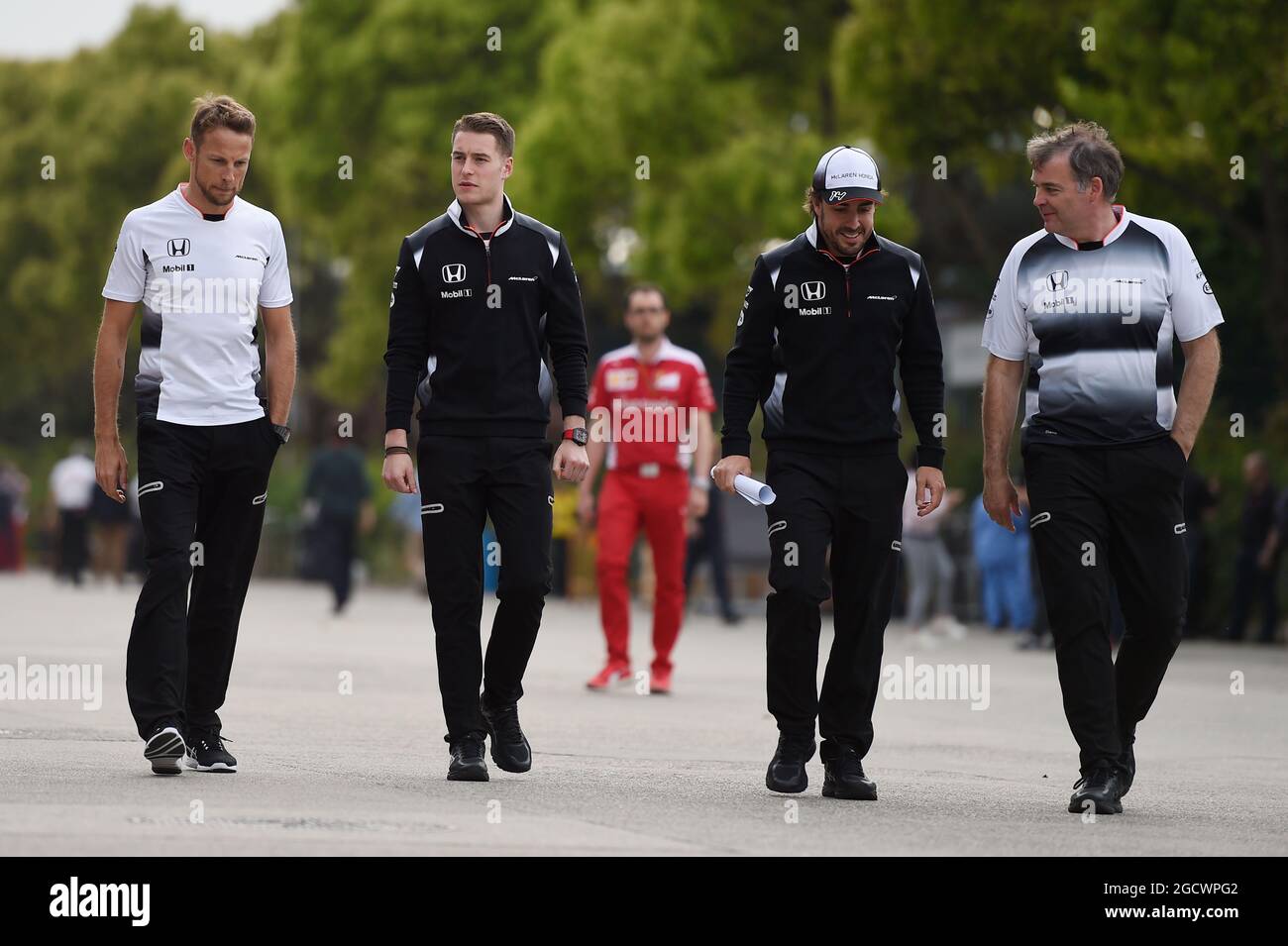 Mclaren Test Reserve Driver Fernando Alonso High Resolution Stock ...