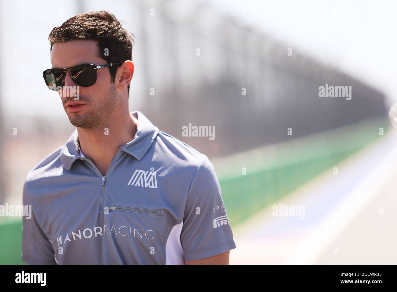 Manor racing rerserve driver walks circuit hi-res stock photography and ...