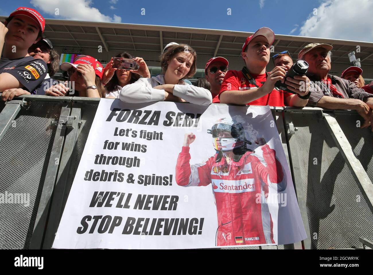 Ferrari fans a banner hi-res stock photography and images - Alamy