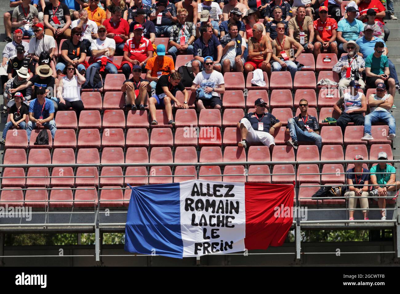 Haas f1 team banner fans in grandstand hi-res stock photography and ...