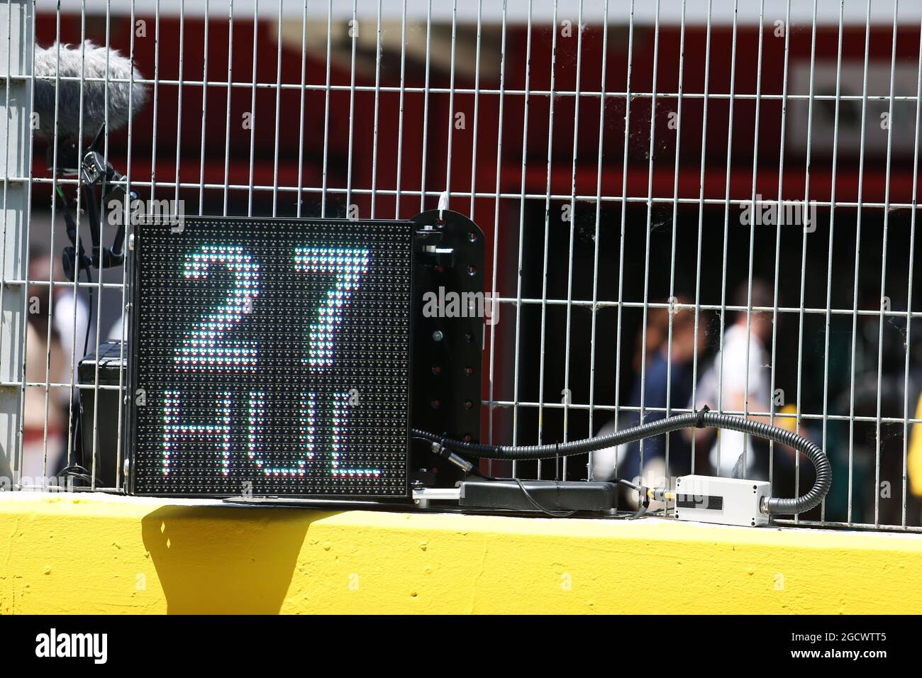 Pit wall sign for nico hulkenberg hi-res stock photography and images ...