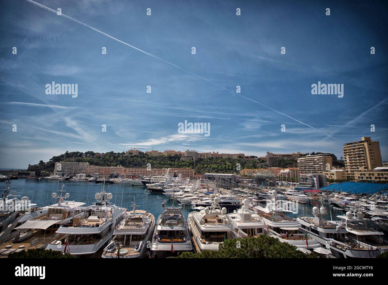 Boats in the scenic Monaco Harbour. Monaco Grand Prix, Wednesday 25th ...